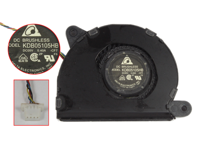 DC5V 0.40A, Bare fan KDB05105HB, -CF73 Delta Electronics KDB05105HB ...