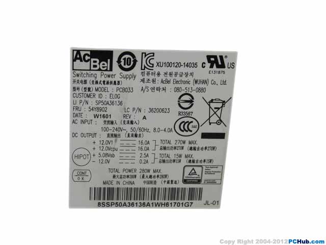 PCB033, 54Y8902, SP50A36136 ThinkCentre M82. PcHub.com - Laptop parts ...