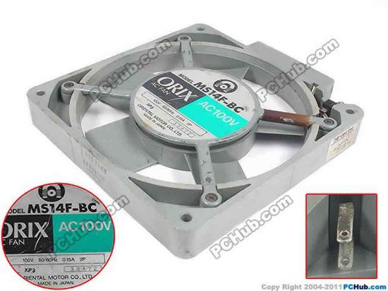 DC 100V 0.15A, 140x140x20mm MS14F-BC ORIX MS14F-BC Server - Square Fan. PcHub.com - Laptop parts ...