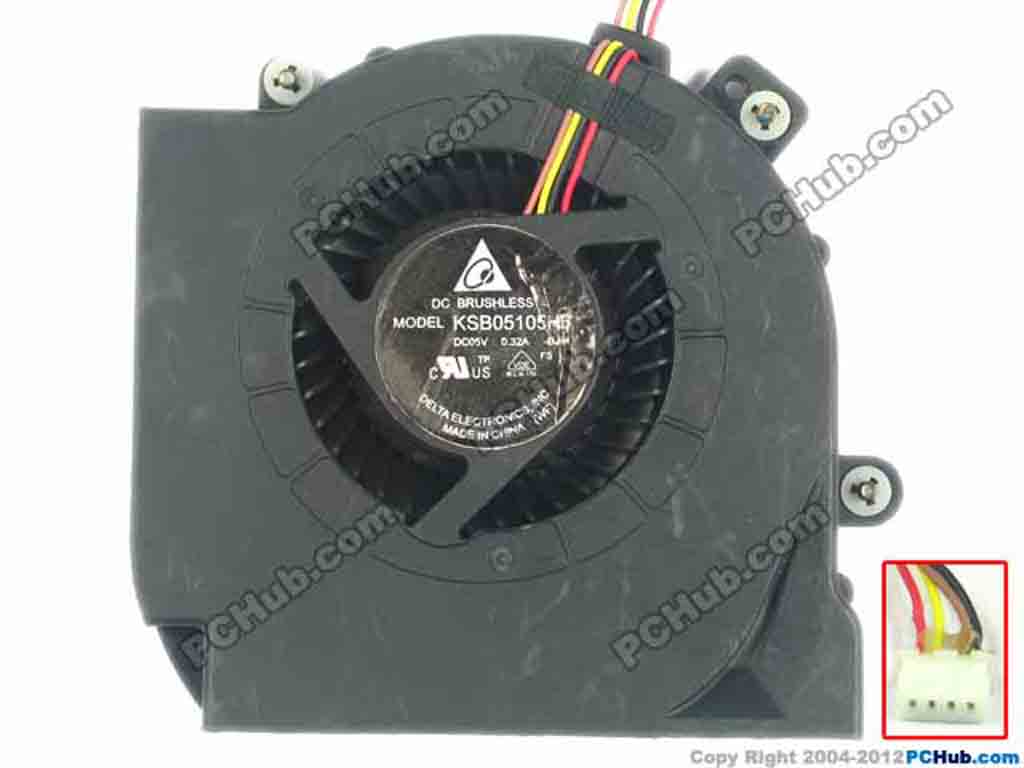 DC5V 0.32A, Bare fan KSB05105HB, -BJ94, DC28000AKD0 Delta Electronics ...