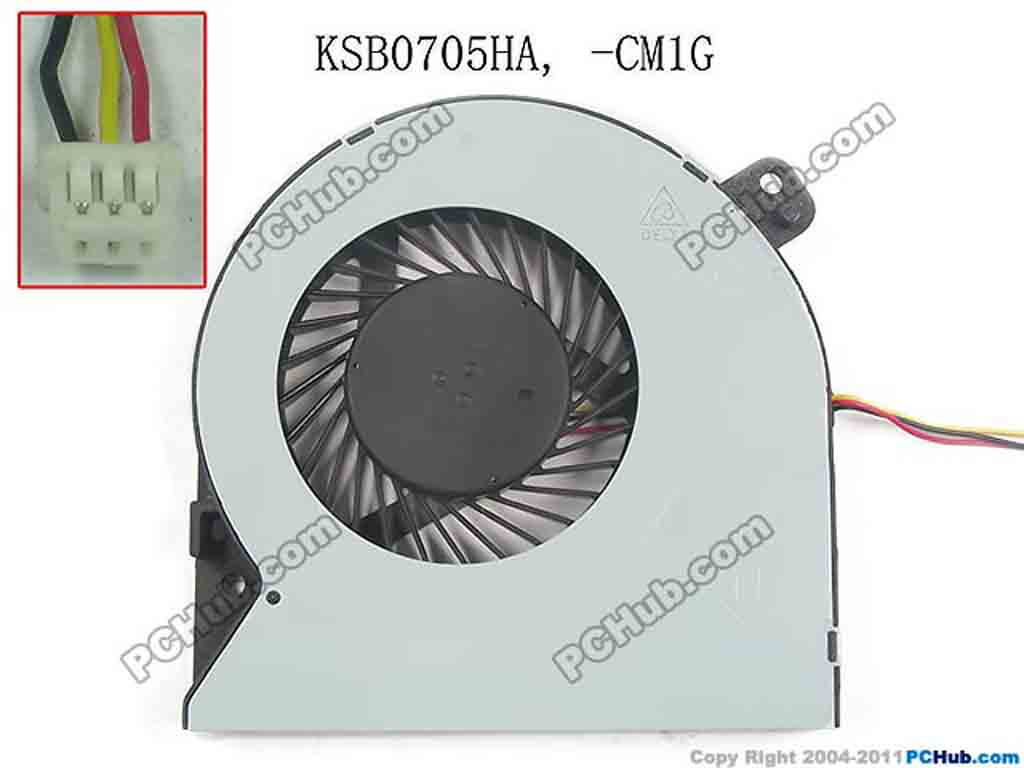 DC5V 0.40A, Bare fan KSB0705HA, -CM1G Delta Electronics KSB0705HA ...
