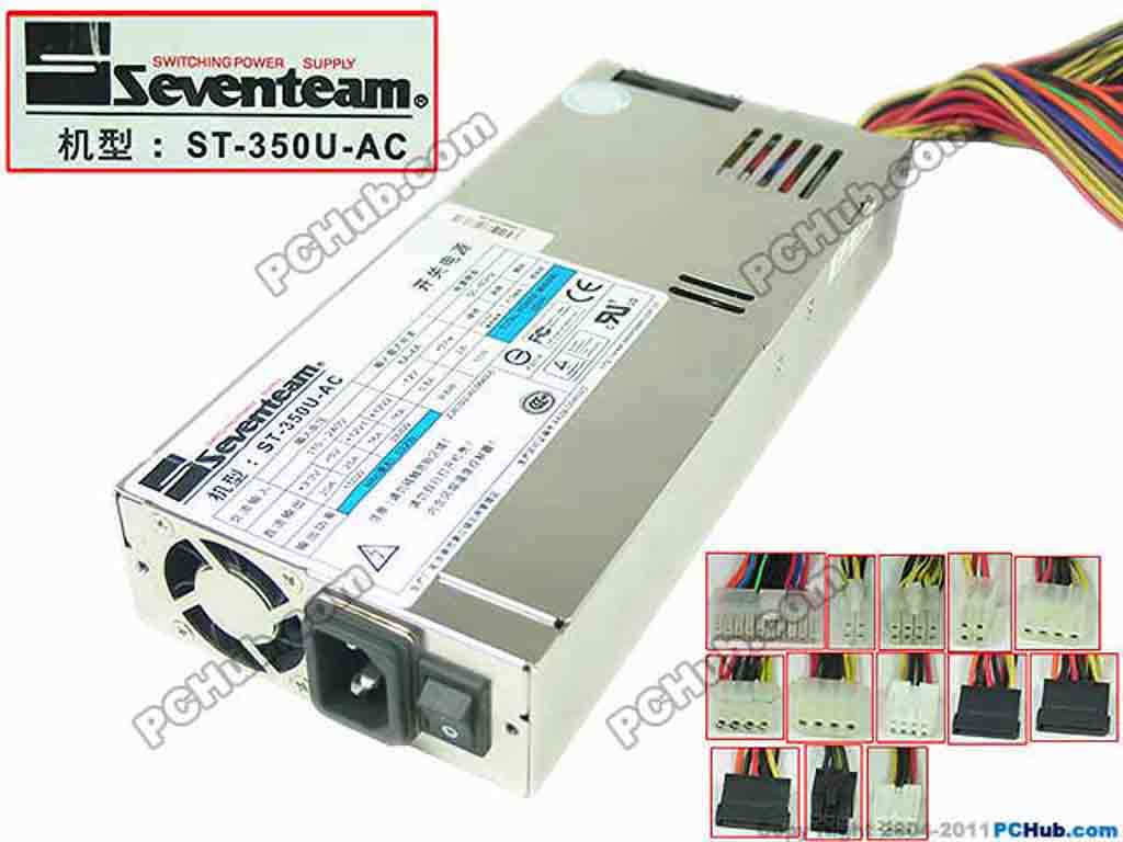350W 1U PSU For Server / Computer ST-350U-AC Seventeam ST-350U-AC Server - Power Supply. PcHub ...