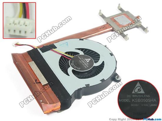 Heatsink with Fan (For use with UMA Graphic) FRU P/N: 04W2193 Lenovo ...
